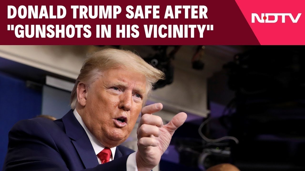 Donald Trump Shooting | Donald Trump Safe After "Gunshots In His ...