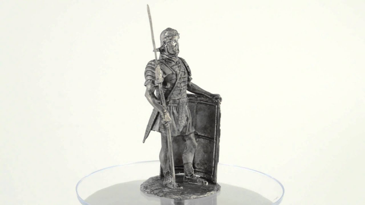 Roman legionnaire. Rome, 1 century metal sculpture. Collection 54mm ...