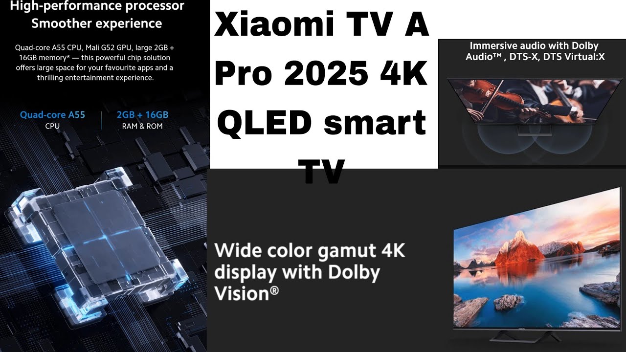 Xiaomi TV A Pro 2025 4K QLED smart TV #qled #xiaomi - YouTube