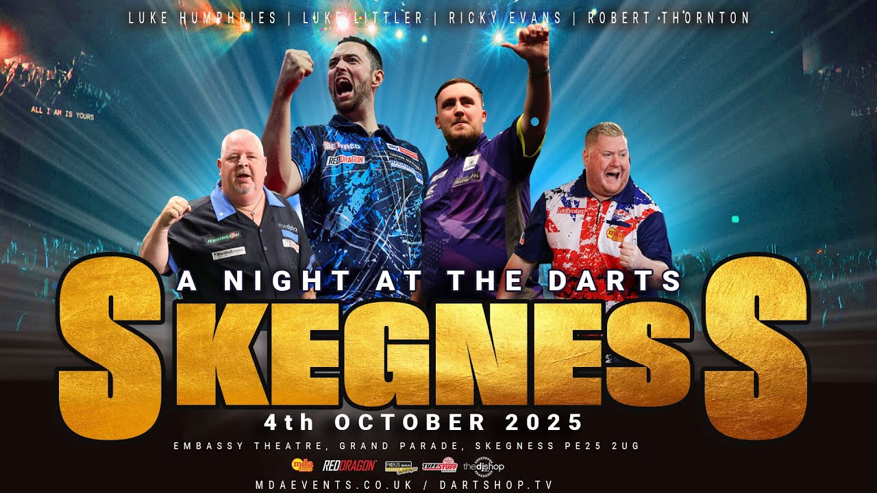 Skegness - 4th October 2025 - A Night at the Darts - YouTube