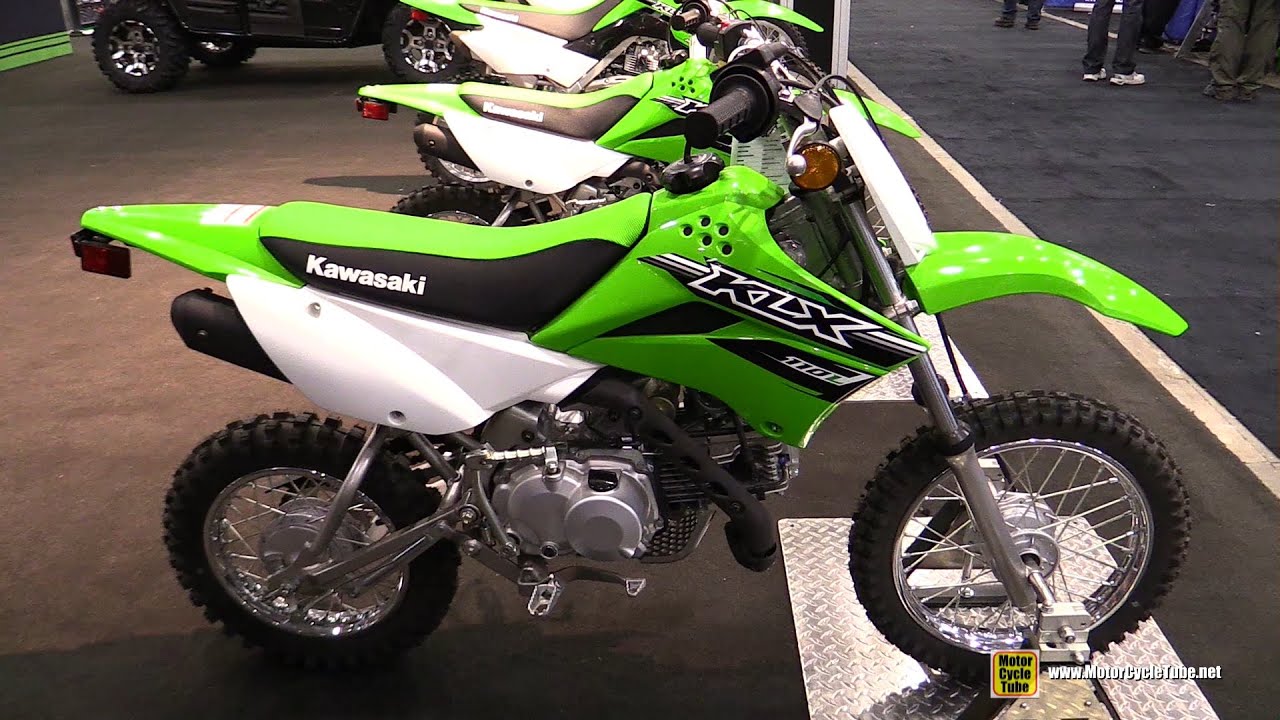 2016 Kawasaki KLX110L - Walkaround - 2015 Toronto ATV Show - YouTube