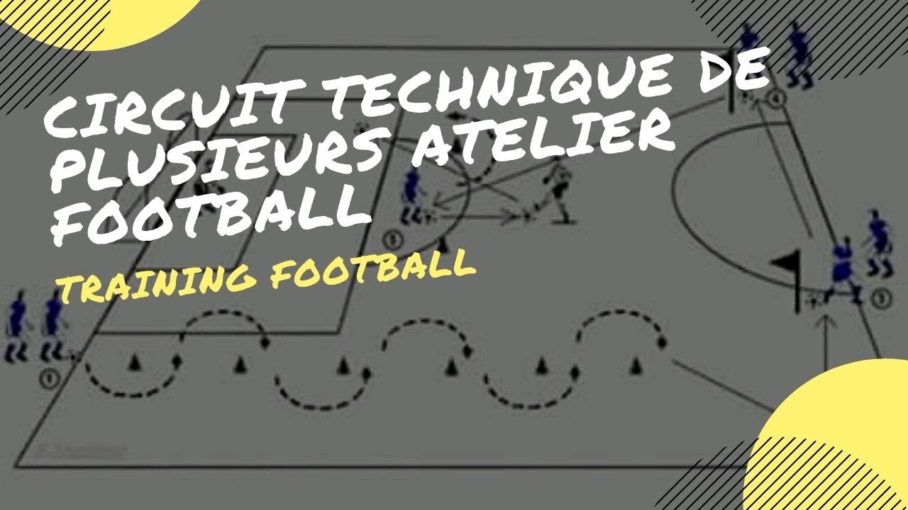 circuit technique de plusieurs atelier football - YouTube