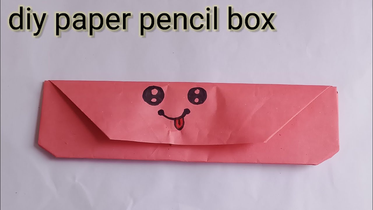 Diy paper pencil box | paper craft ideas - YouTube