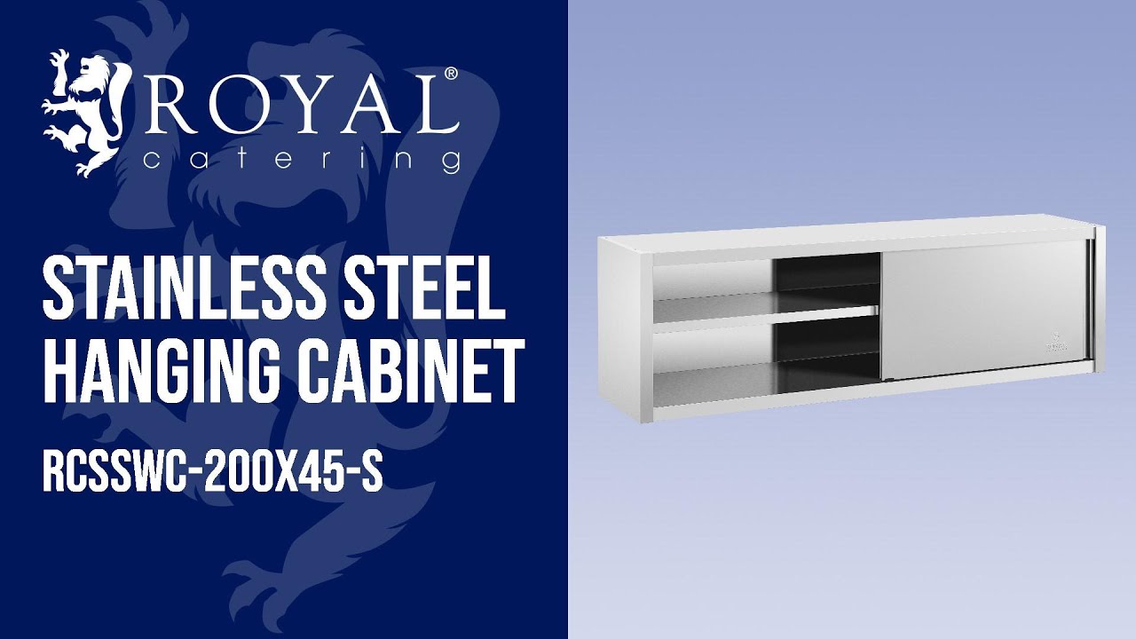 Stainless Steel Hanging Cabinet Royal Catering RCSSWC-200X45-S ...