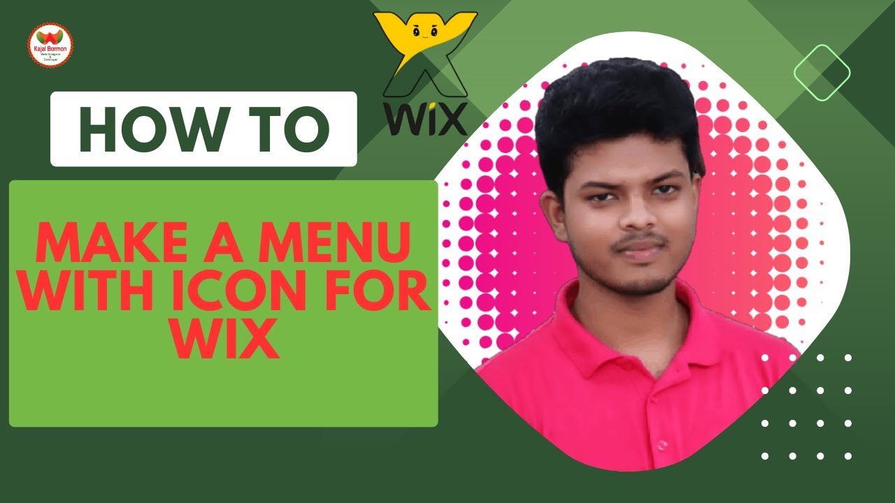 How to make a menu with icon for wix website to use the velo code - YouTube