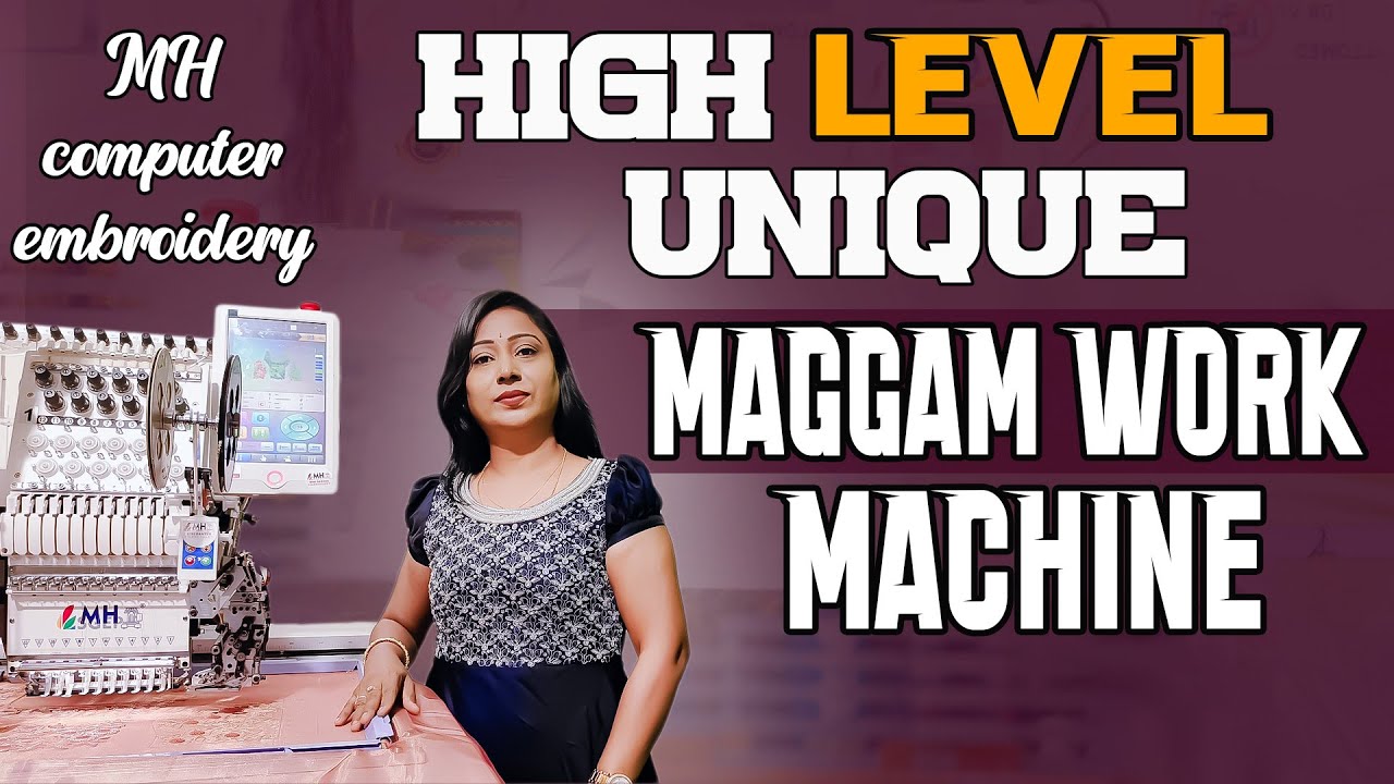 unique maggam work MH Computer Embroidery #aari #aariblouse #netblouse #fashion #trending - YouTube