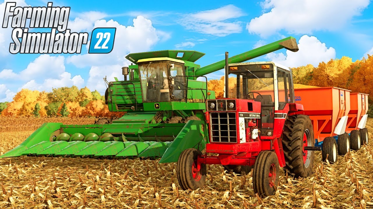 1980's Series | ROLLING IN ON CORN HARVEST! | FS22 EP3 - YouTube