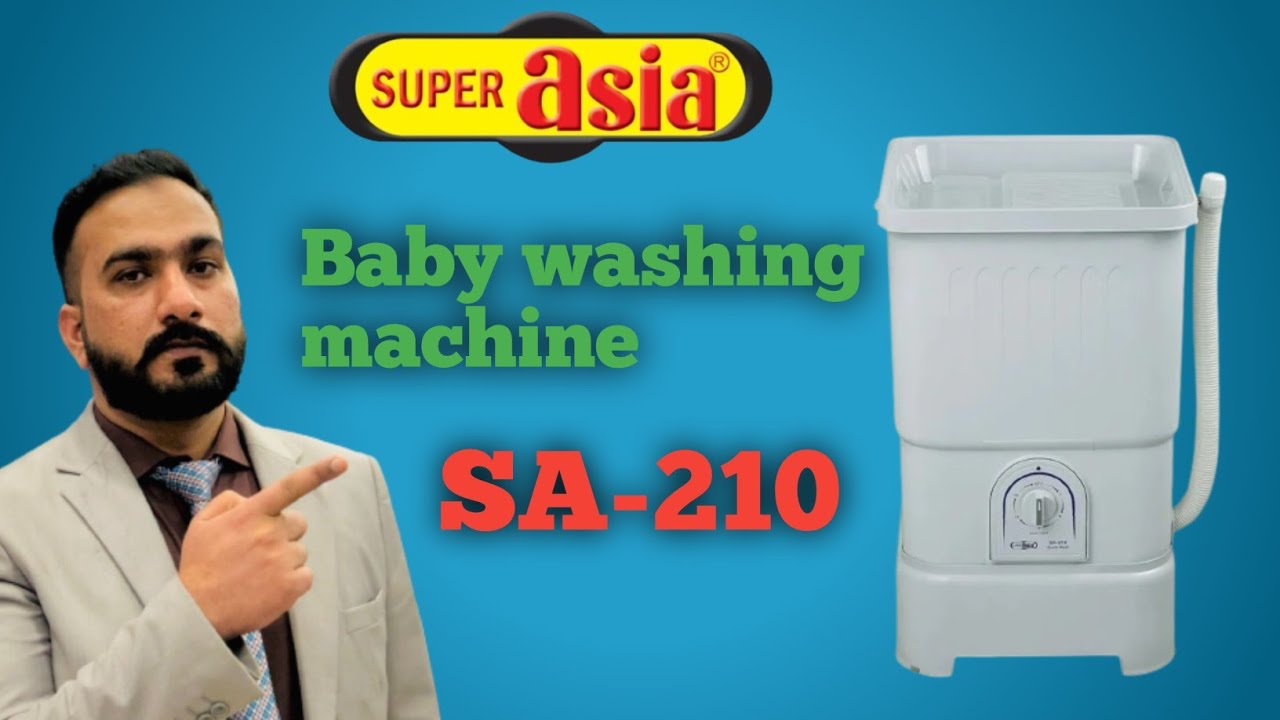 super Asia SA-210 washing machine Review | super asia baby washing ...
