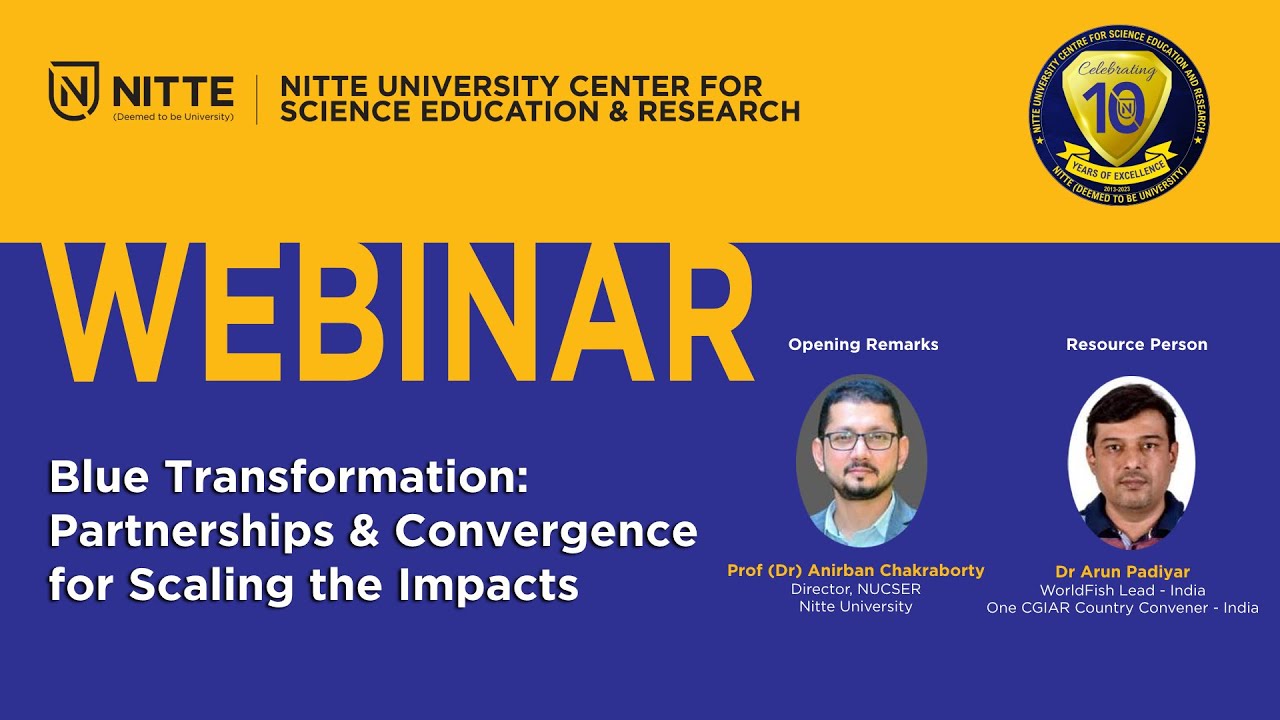 Webinar on "Blue Transformation: Partnerships & Convergence for scaling ...