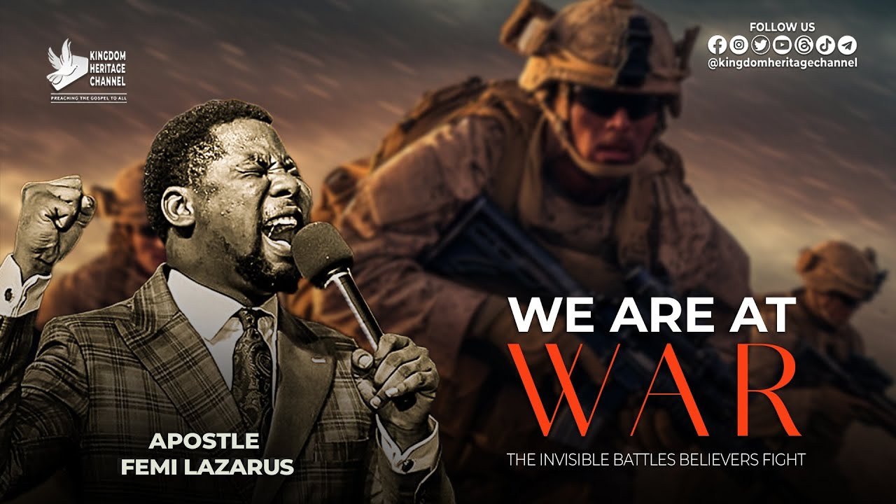 We are at war By Pastor Femi Lazarus - YouTube