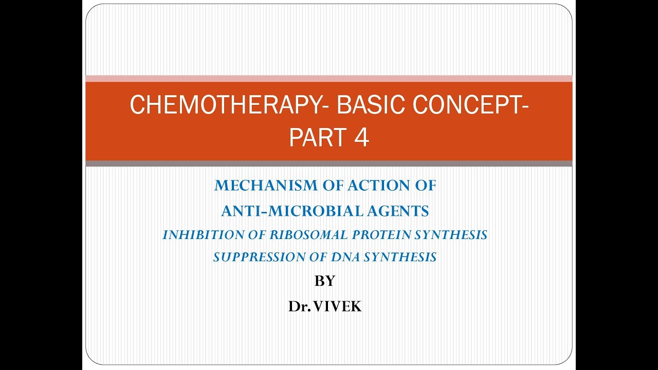 CHEMOTHERAPY- BASIC CONCEPT- PART 4 - YouTube