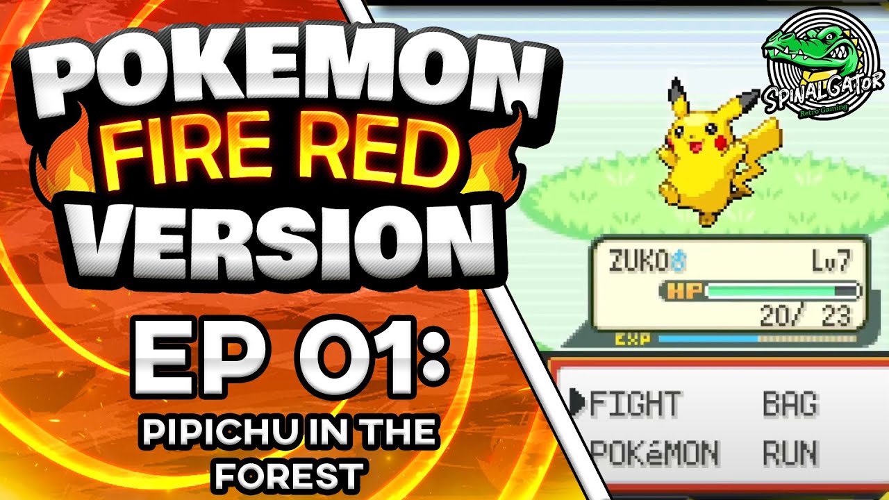 Pokemon FireRed Walkthrough EP 1: Pipichu in the Forest - YouTube