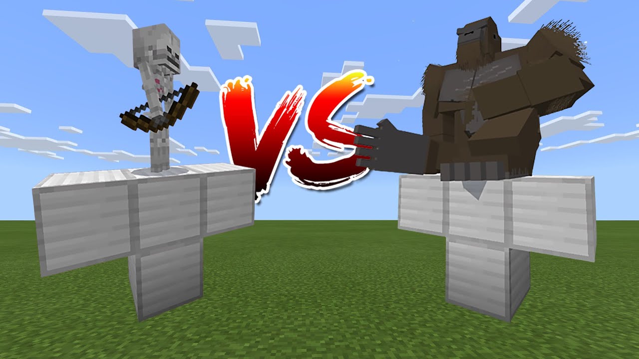 The SKELETON GOLEM vs All IRON GOLEMS - YouTube