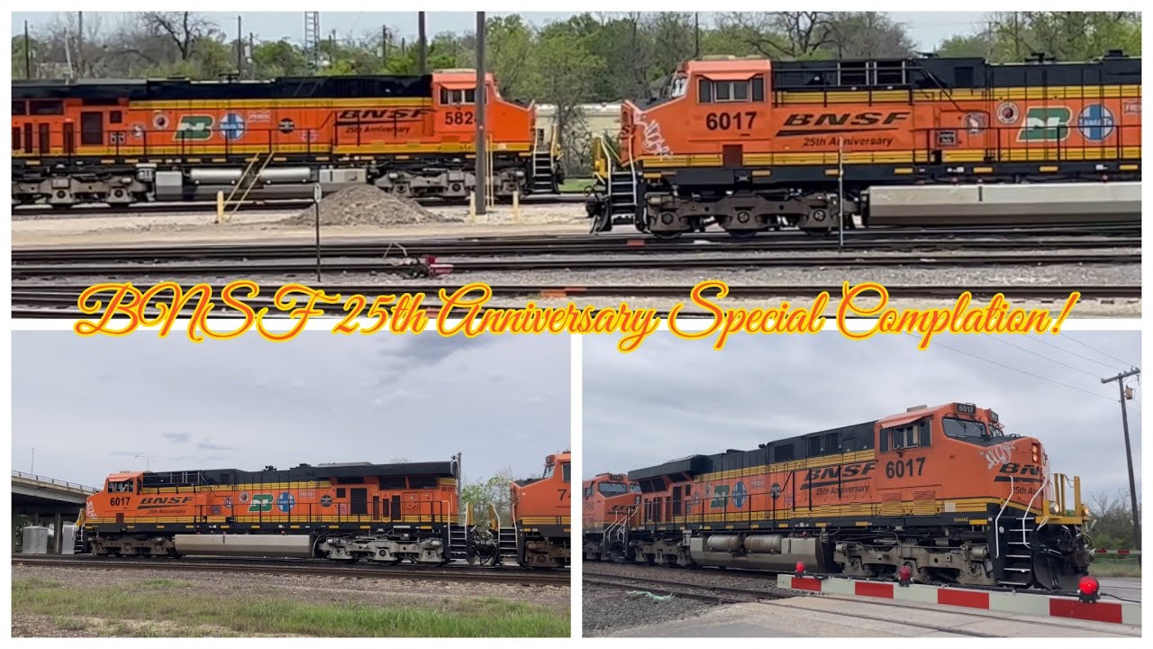 BNSF 25th Anniversary Locomotive Special!! | Complation 1! - YouTube