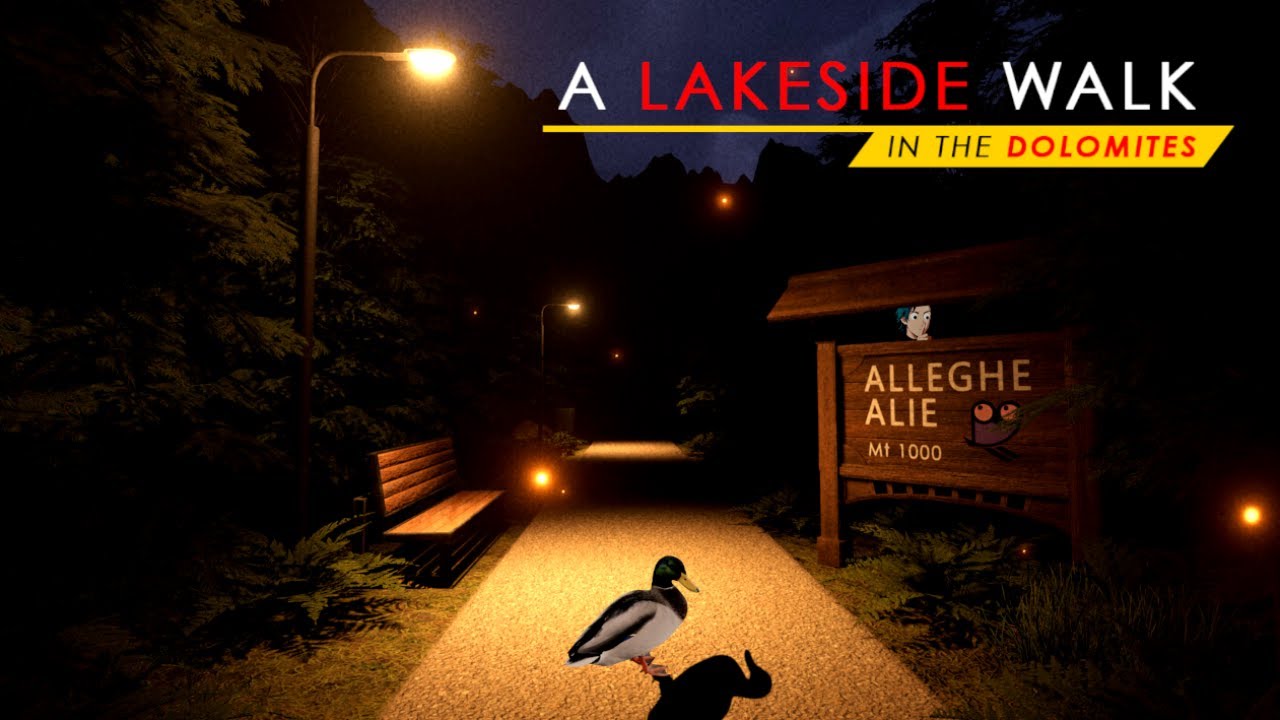 Not A Horror Game I promise | A Lakeside Walk In The Dolomites - YouTube