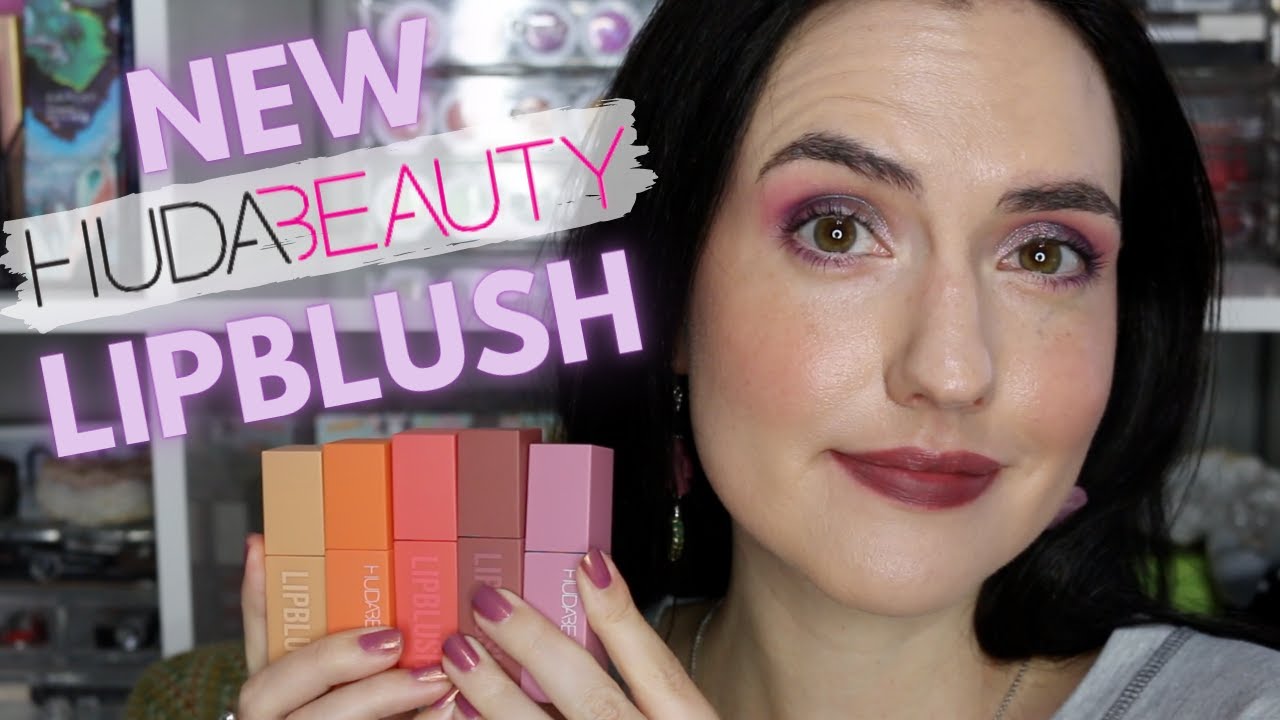 NEW HUDA BEAUTY LIPBLUSH Lip & Cheek Stain | Lip Swatches, Close Ups ...