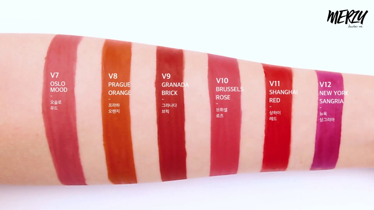 [MERZY 머지] MLBB #키스프루프 벨벳 틴트 시즌2 팔뚝 발색이 궁금해? - YouTube