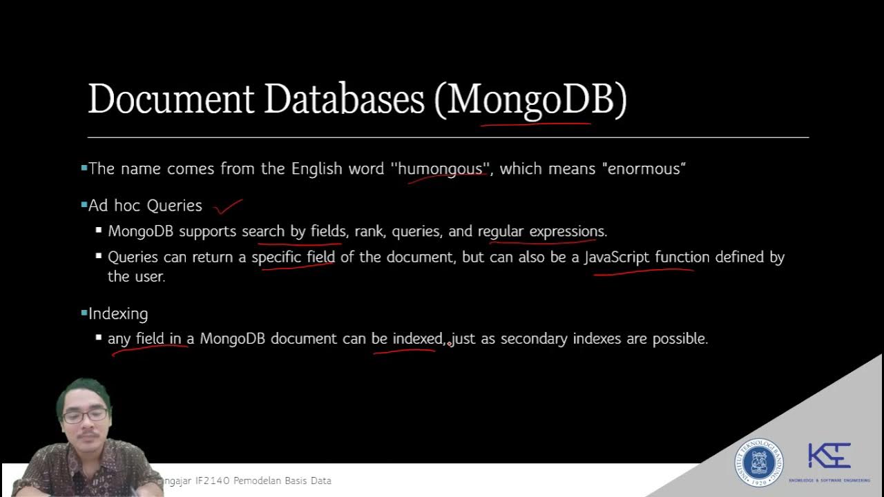 IF2140 - NoSQL part 9: MongoDB - YouTube