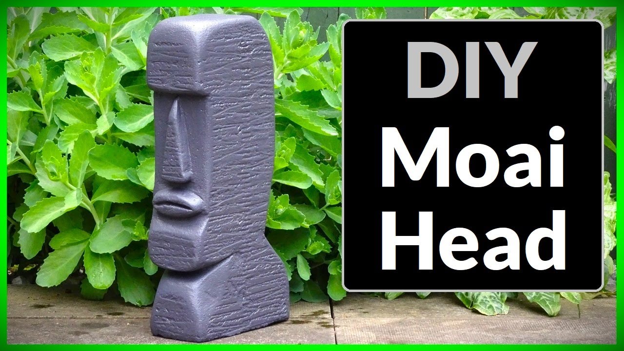 How to Make an Easter Island Moai Head (From An Aerated Concrete Block) - YouTube