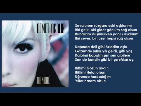 Demet Akalın - Bittim (Orijinal Karaoke)