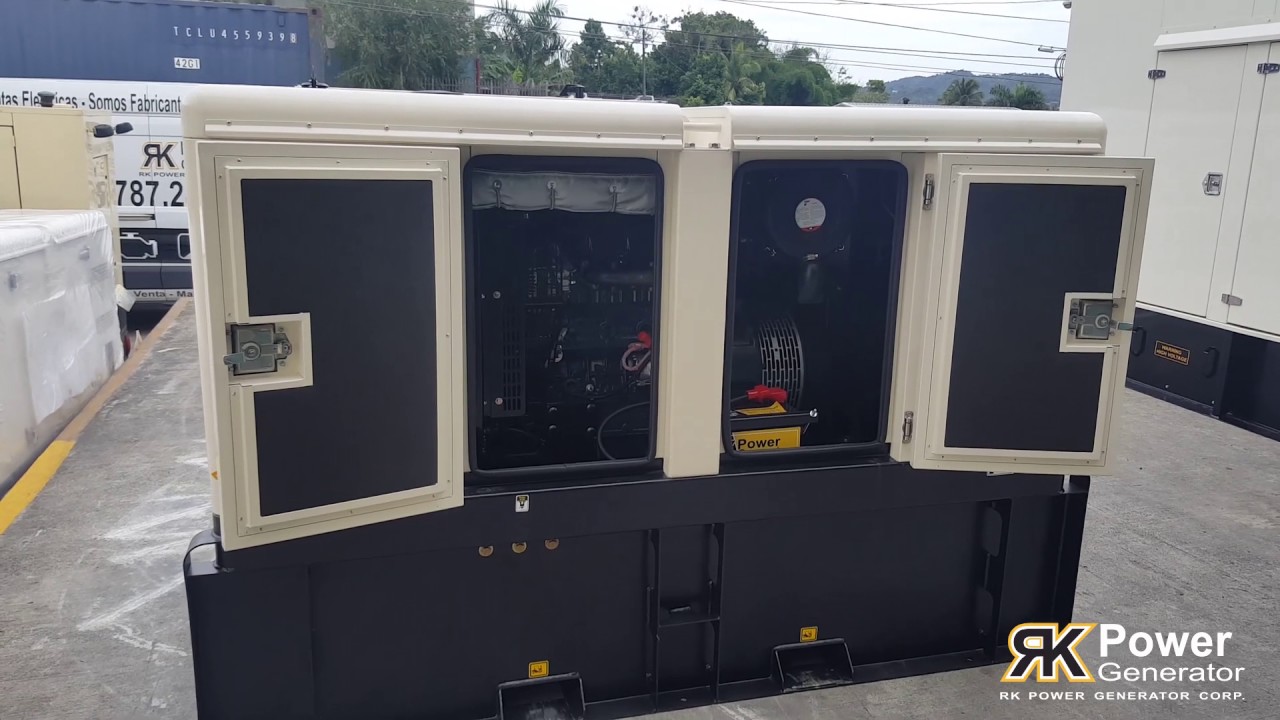 Planta Eléctrica de RK Power Generator 30KW con motor Kubota. - YouTube
