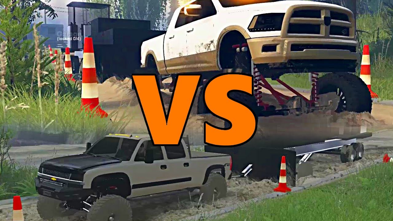 Spin Tires SLED PULL BATTLE Cummins vs Duramax - YouTube