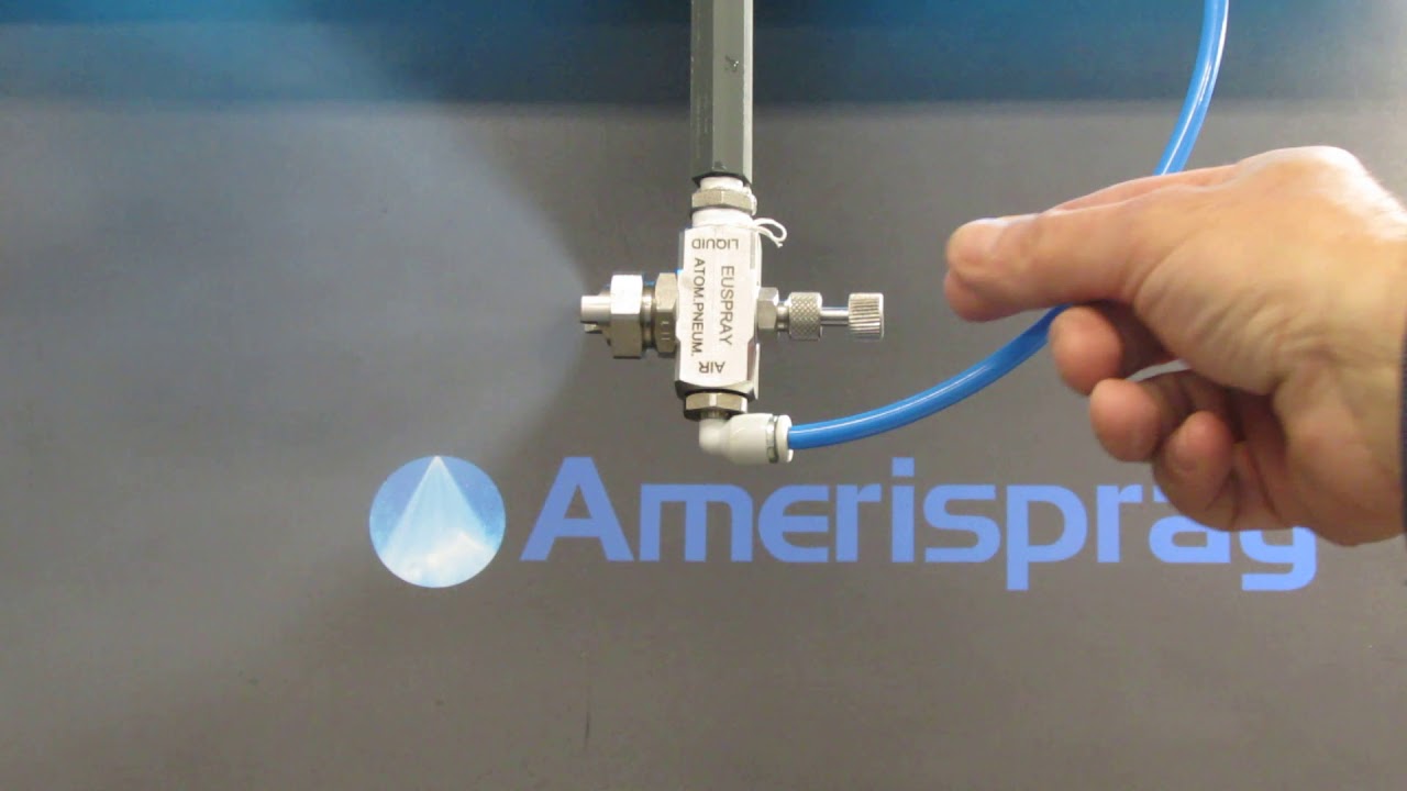 AIR ATOMIZING NOZZLE WITH EXTERNAL MIX (E2B1P41) - AMERISPRAY - YouTube
