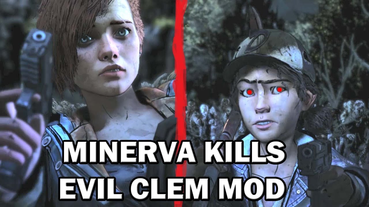 Walking Dead Finale - Minerva Kills Evil Clem [Model Swap] - YouTube