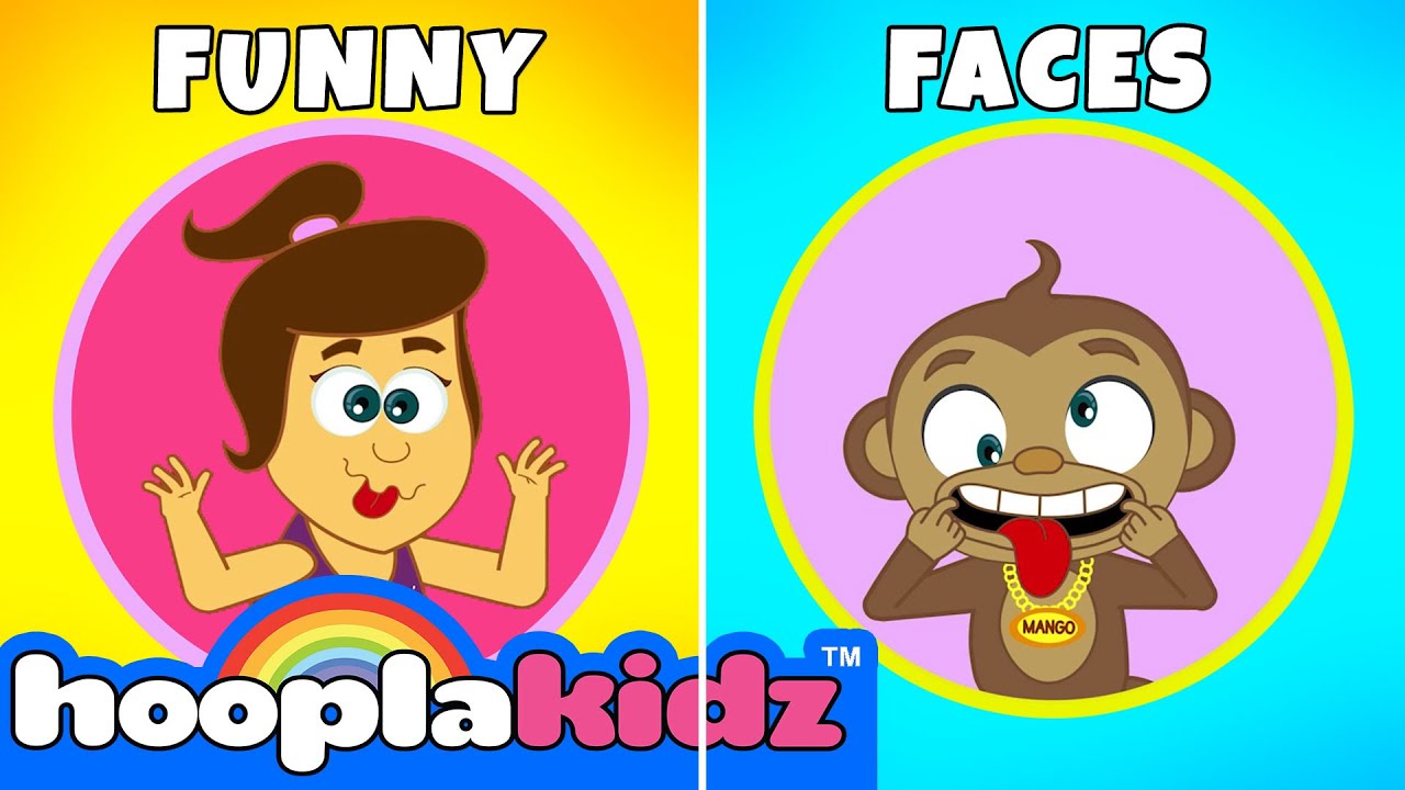 Let Us Make Funny Faces | Kids Songs By Sing with Annie & Ben - YouTube