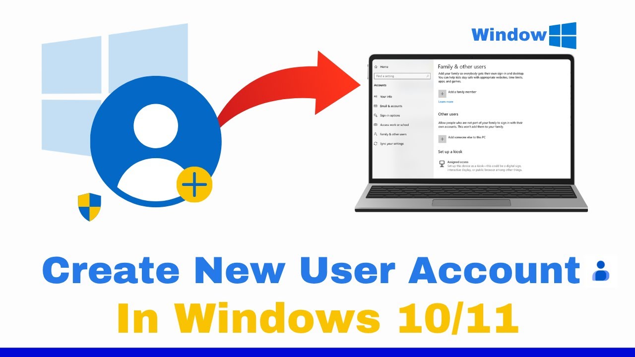 How to Create New Windows User in Windows 10 Add Local & Admin Account ...