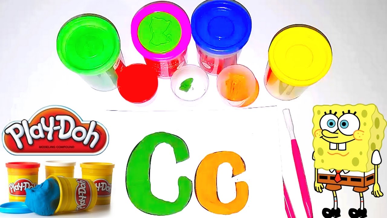 ABC Play Doh, letters "C" Play Doh Alphabet Education - YouTube
