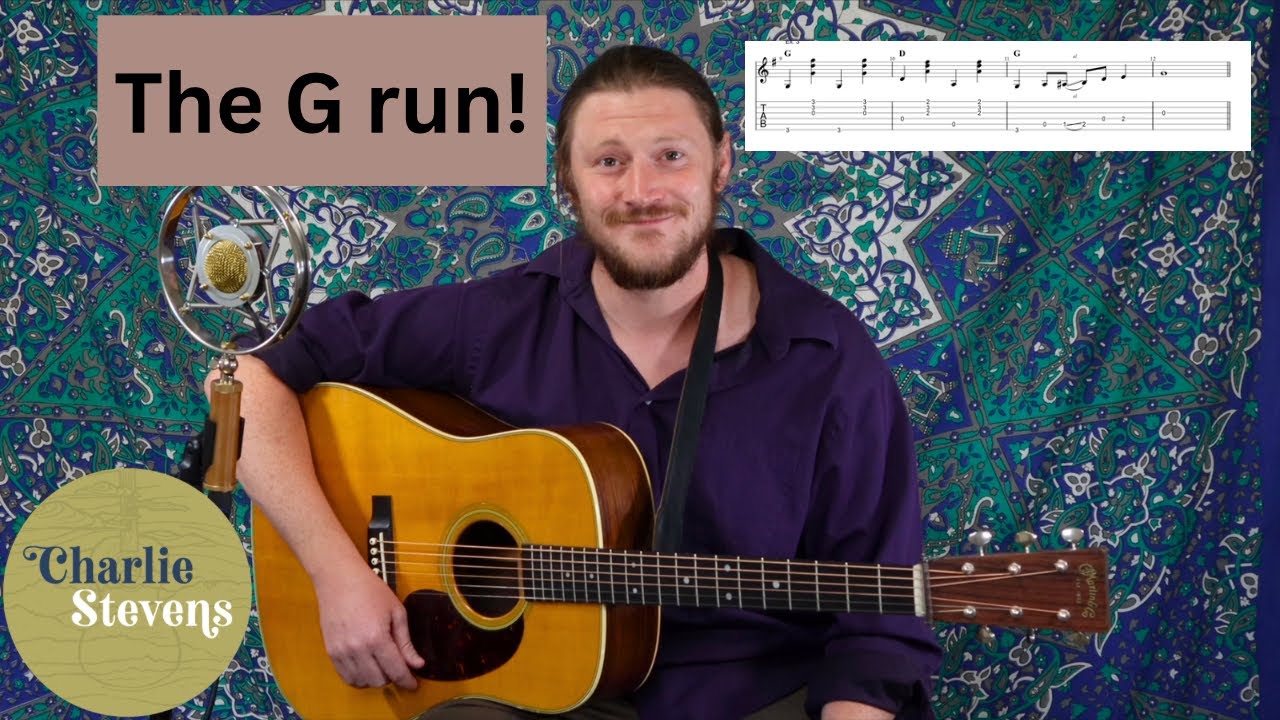 The G-Run! (Basic Guitar Lesson) - YouTube