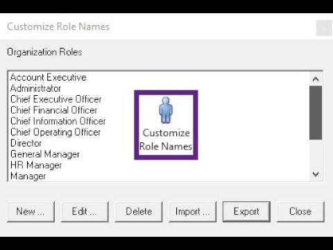 Customizing Role Names - YouTube