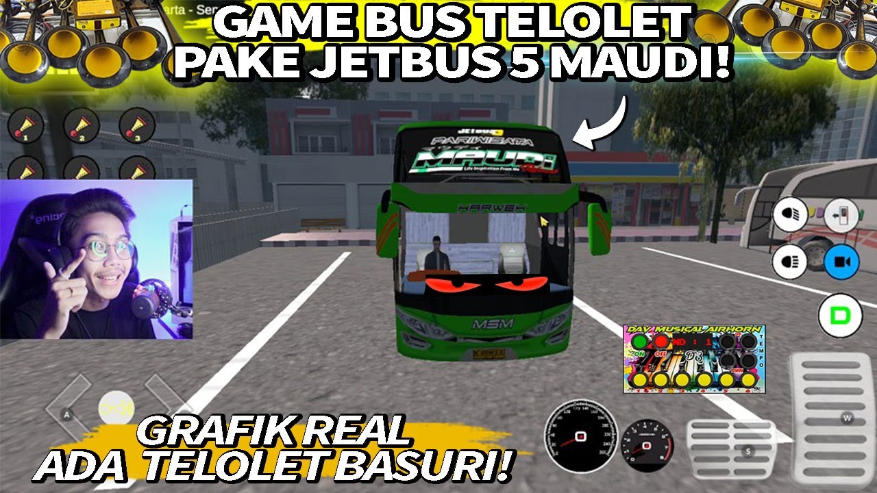 GAME JETBUS 5 MAUDI TELOLET BASURI! Bisa Oleng Sepanjang Jalan BASURI ...