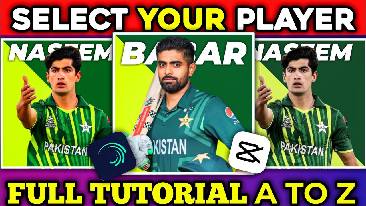 How to Make Select Your Player Edit | xml file | Cricket Video Editing ...