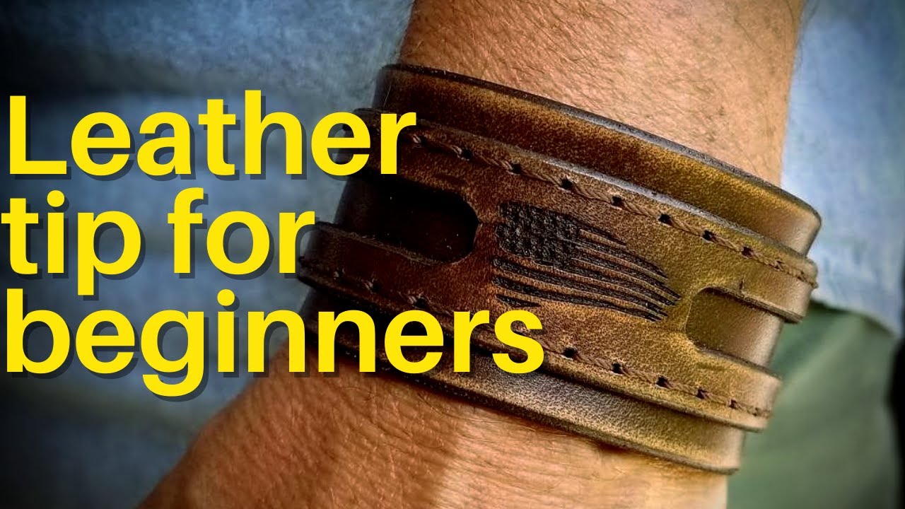 Leather making tip for beginners - YouTube