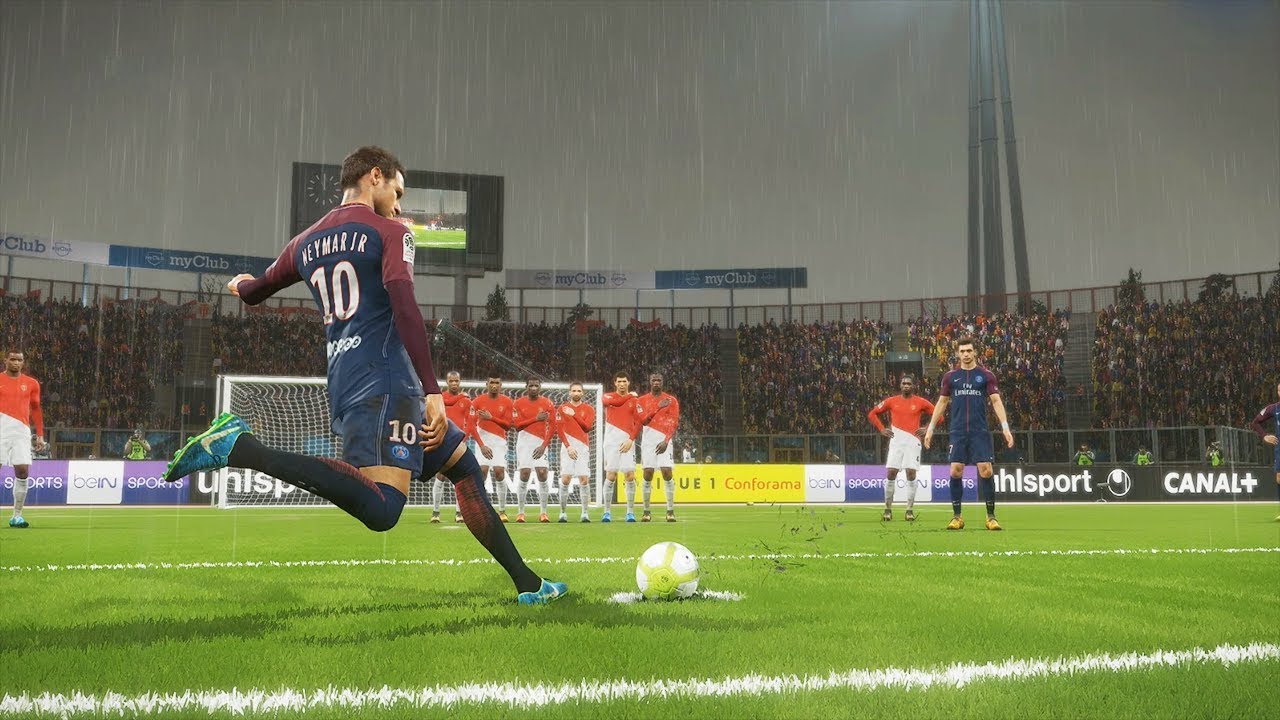 NEYMAR FAZ GOLAÇO DE FALTA PELO PSG! - PES 2018 - MASTER LEAGUE #06 ...
