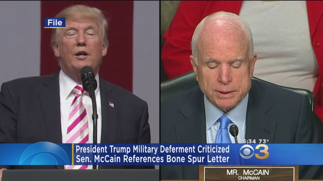 President Trump Military Deferment Criticized - YouTube