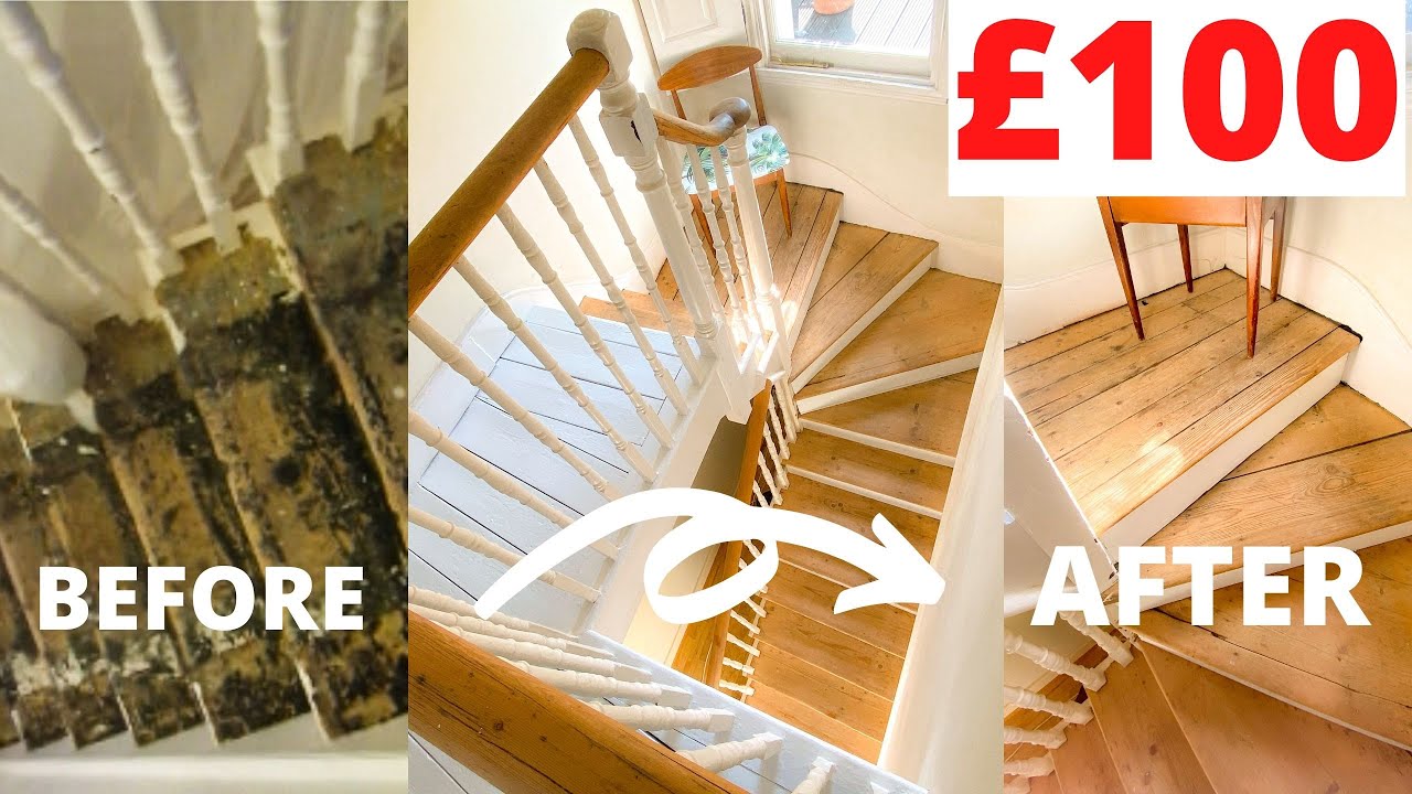 DIY STAIRCASE MAKEOVER ON A BUDGET | HOW I STRIPPED & RENOVATED MY ...
