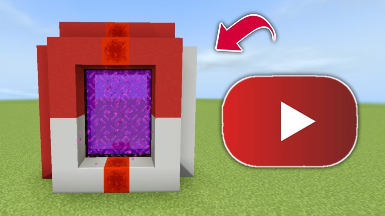 Membuat Portal Youtube Dimension ~ Minecraft PE - YouTube