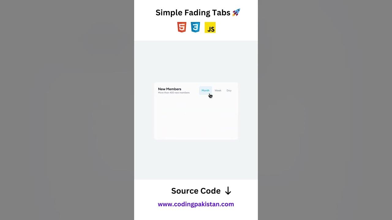 Simple Fading Tabs Design Using Html Css And Javascript Automobile 