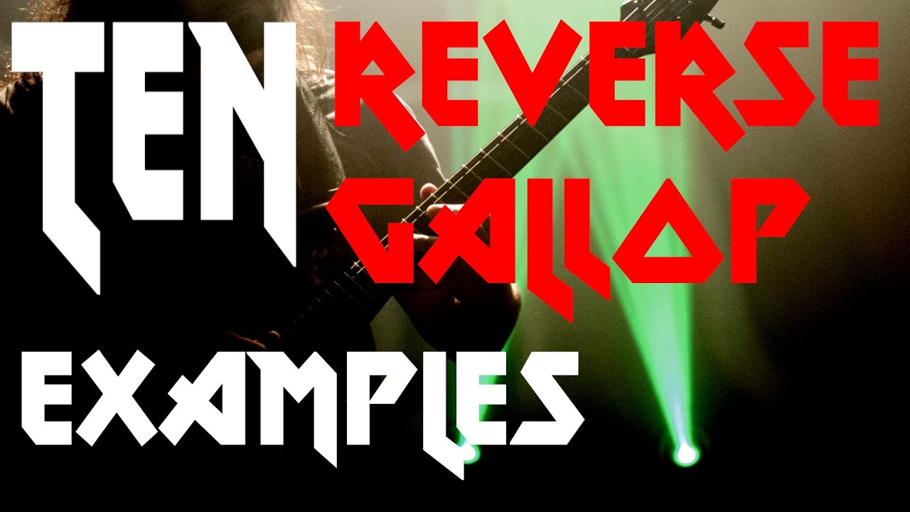 10 Reverse Gallop Examples Metal Guitar Lesson Preview - YouTube