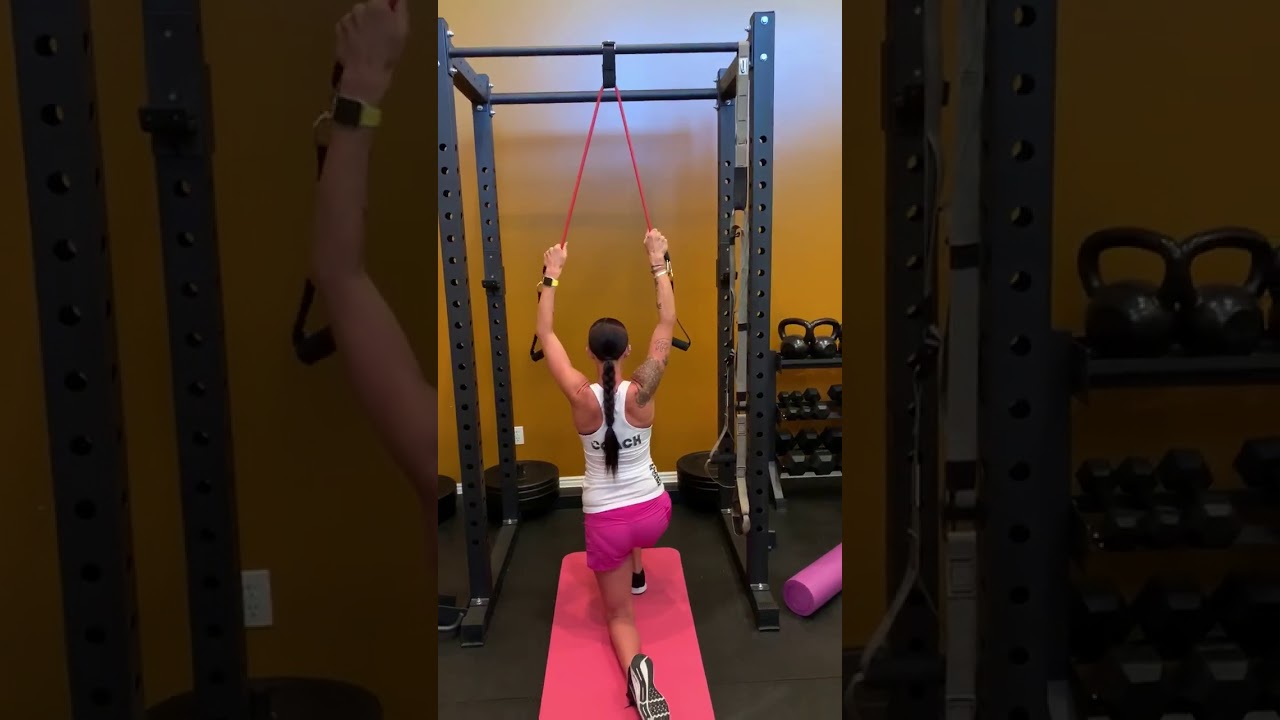 TRX Kneeling Lat Pull Down - YouTube