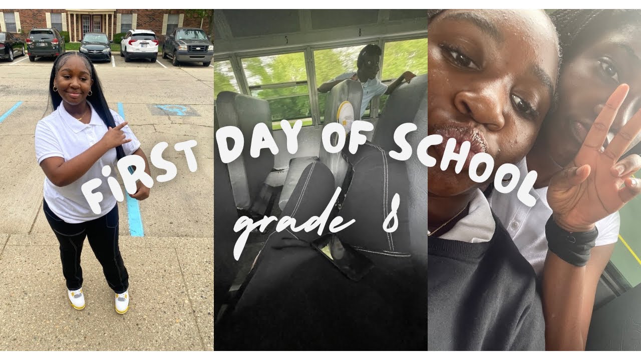 First day of school grwm + vlog || 8th grade - YouTube