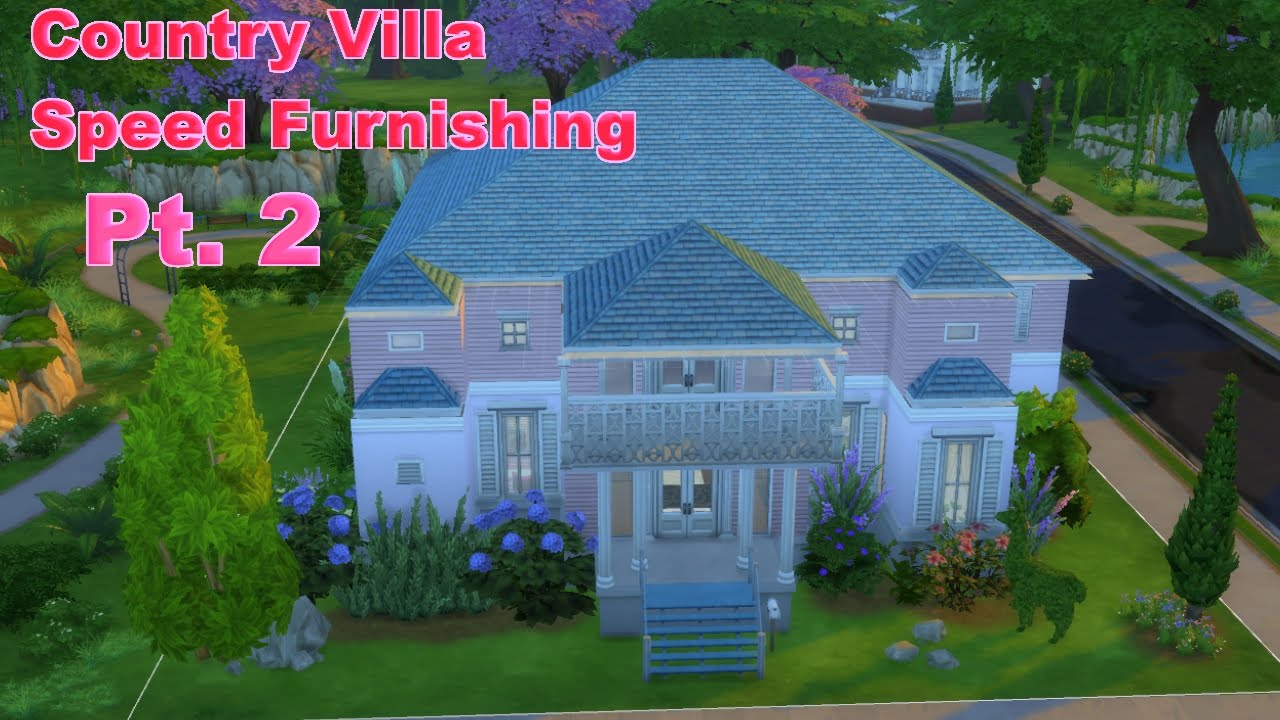The Sims 4 Speed Build With Dainty Simmer - Furnishing Part 2 - YouTube