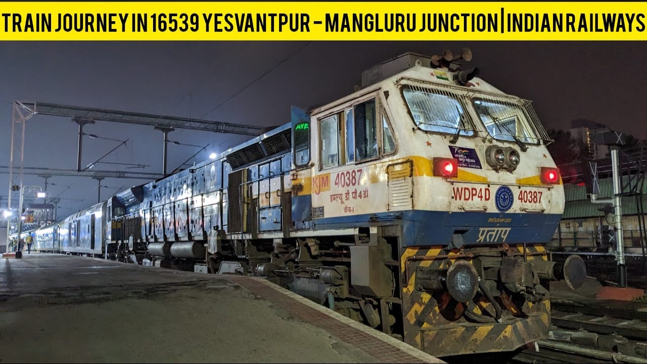 Train Journey in 16539 | Yesvantpur Jn-Sakleshpura Part 1 ...