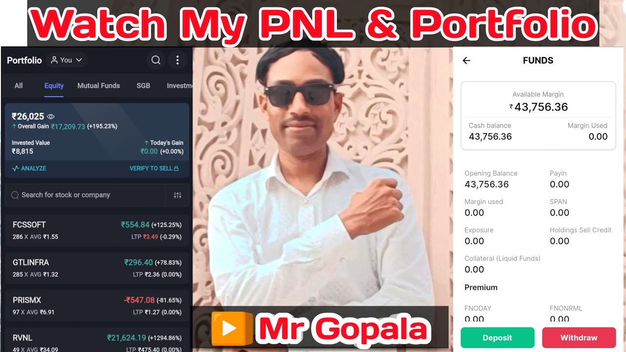 Watch My PNL & Portfolio || My Trading Strategy for beginners || Stock ...
