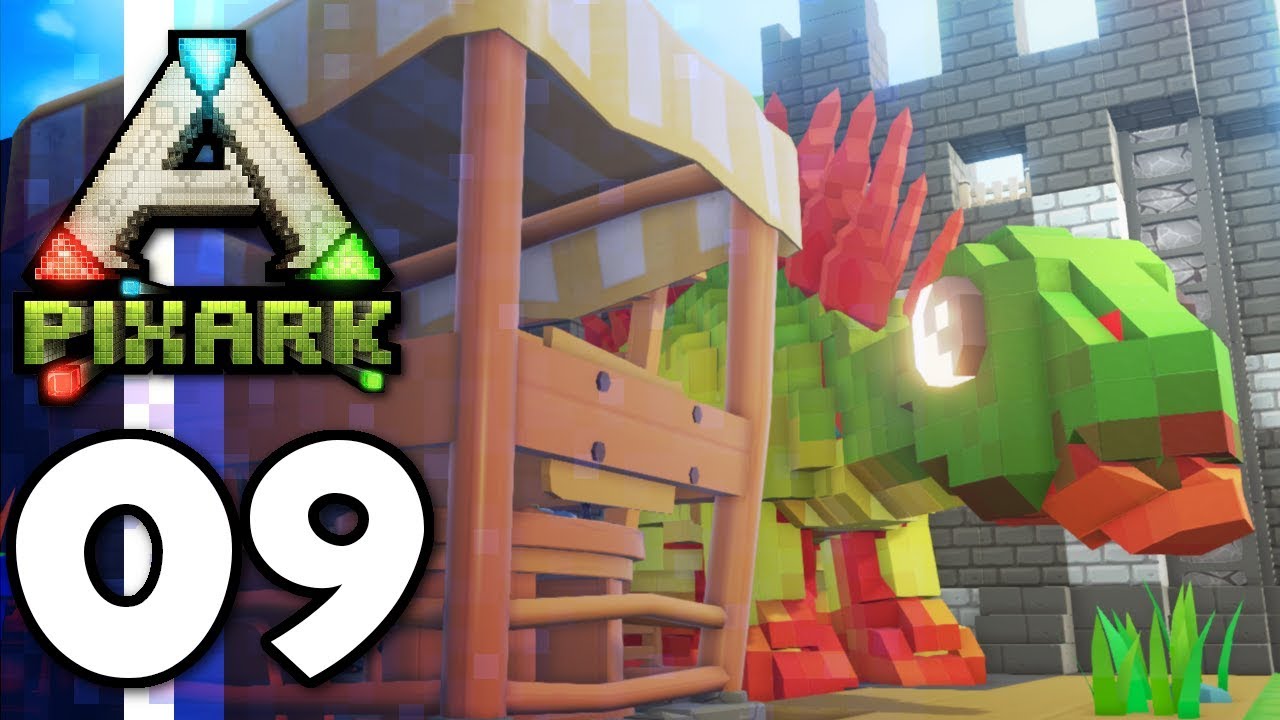 PixARK CASTLE UPDATE! Iron Tools & Stego Tame! (Ep.09) - YouTube