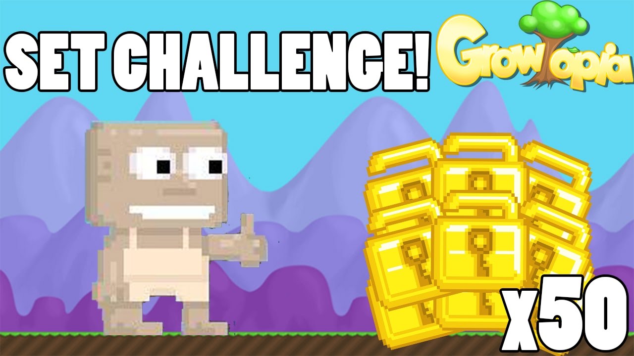 [GROWTOPIA] 50 WORLD LOCK SET CHALLENGE! - YouTube