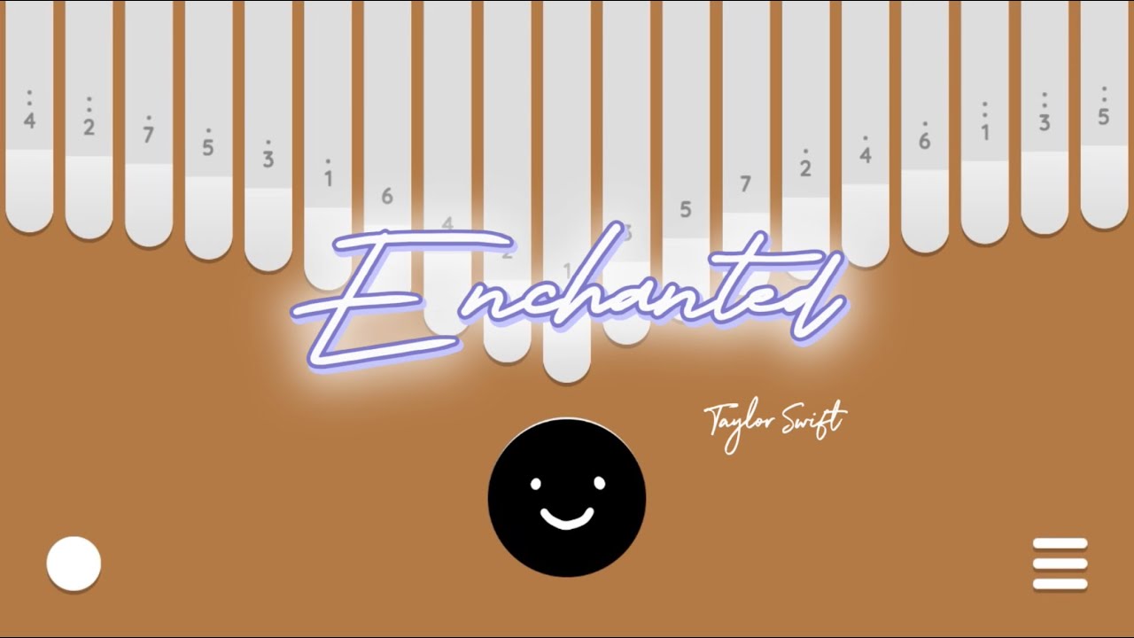 Enchanted by Taylor Swift Kalimba Cover with Easy Tabs (Keylimba App ...